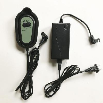 China nice massage chair electric linear actuator 12v linear actuator remote control power adapter 10v for sale