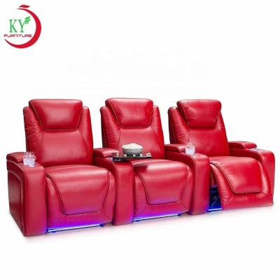 China Furniture Faux Technology Leather Power Electric Home Recliner Movie Theater Sofa With USB Charge for sale