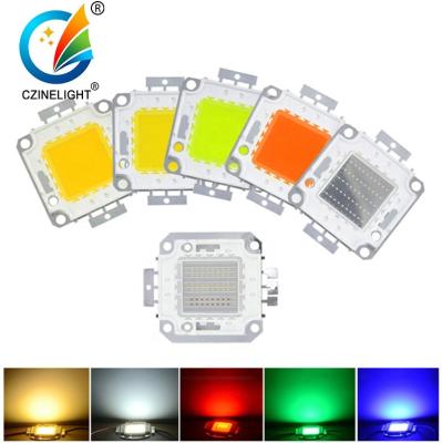 China Manufacturer Cob Led Chip 10w 20w 30w 50w 100w 12v 30-34v High Power Led Chip Wholesale Customized for sale