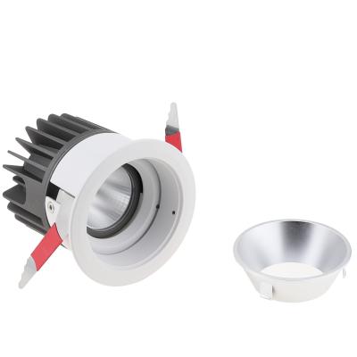 China Modern 7W 9W 15W 68mm Deep Recessed Adjustable Ceiling LED COB Spotlight Spot Light with Cover for Bathroom for sale