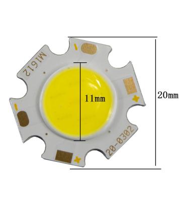 China Single Color White Downlight Celling Lamp 3W 90-100LM/W LED COB Chip for sale