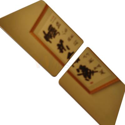China SS 201 Titanium Gold 8k No 8 Mirror Finish Stainless Steel Sheet for sale