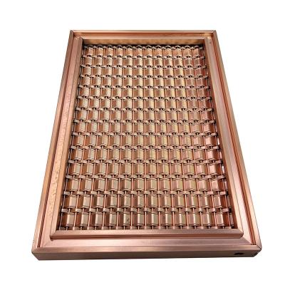 Cina Specificazione su misura AISI 201 una maglia di 304 316 Rose Gold Stainless Steel Grid in vendita