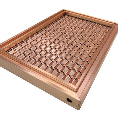 Cina Specificazione su misura AISI 201 una maglia di 304 316 Rose Gold Stainless Steel Grid in vendita