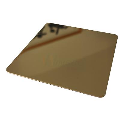 Cina TP 201 ornamentale d'ottone dello strato di acciaio inossidabile dello specchio dell'oro dello Zr 304 316 in vendita