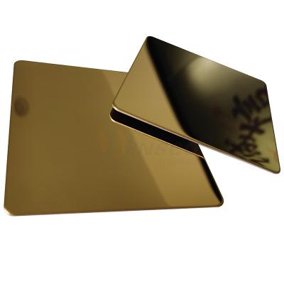Cina TP 201 ornamentale d'ottone dello strato di acciaio inossidabile dello specchio dell'oro dello Zr 304 316 in vendita