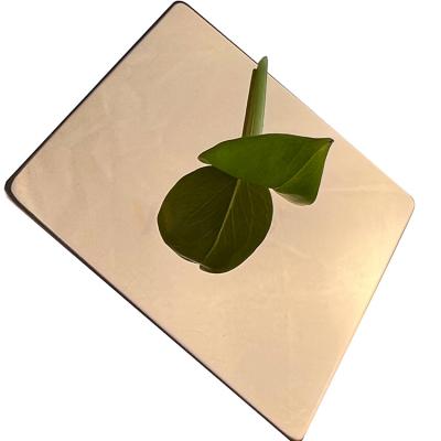 Cina Lamiera sottile eccellente dello specchio AISI 304 304L Rose Gold Decorative Stainless Steel in vendita