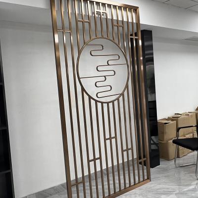 Cina Il laser decorativo della divisione dello schermo di acciaio inossidabile di 1250mm ha tagliato il divisorio del metallo del ristorante dell'hotel in vendita