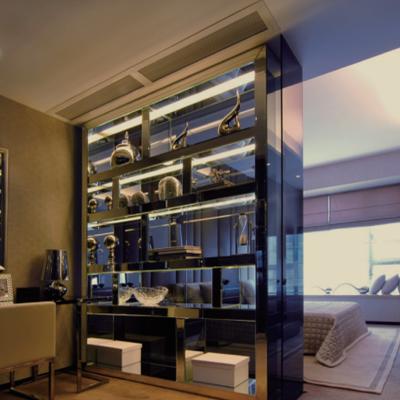 Cina divisore interno del salone della divisione dello schermo di acciaio inossidabile di 1219mm per la decorazione di lusso della villa in vendita