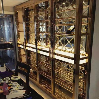 Cina divisore interno del salone della divisione dello schermo di acciaio inossidabile di 1219mm per la decorazione di lusso della villa in vendita