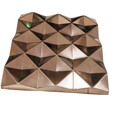 Cina 4x8 ha impresso lo strato AISI 201 di acciaio inossidabile 304 316 Rose Gold Brushed Ornamental in vendita