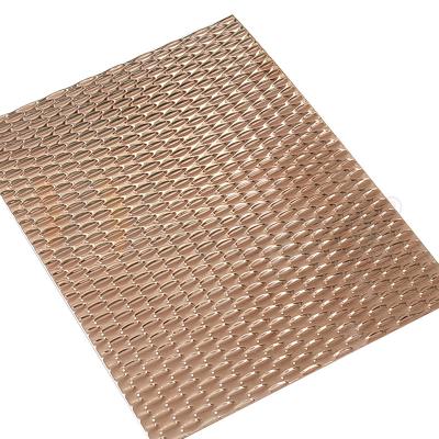 Cina Il colore AISI 201 di Rose Gold PVD 304 316 specchio 5WL modella lo strato impresso di acciaio inossidabile in vendita