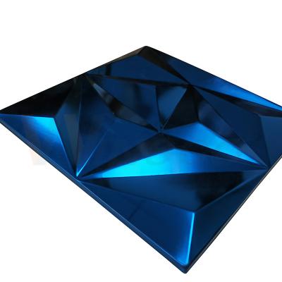 Cina Strato impresso grande rombo Sapphire Blue Color Grade di acciaio inossidabile 201 304 316 in vendita