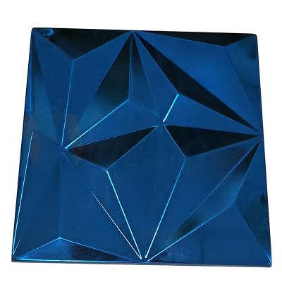 Cina Strato impresso grande rombo Sapphire Blue Color Grade di acciaio inossidabile 201 304 316 in vendita