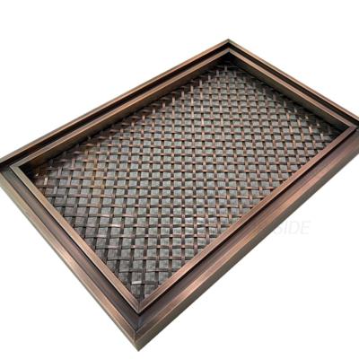 Cina Schermo tessuto bronzeo rosso 201 di acciaio inossidabile dell'ornamentale grado 304 316 in vendita