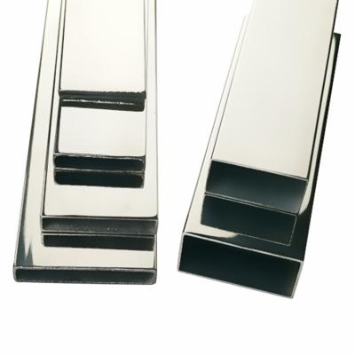 Cina Tubo rettangolare decorativo spazzolato 30mmx10mm di acciaio inossidabile della cavità di Inox dello specchio 40mmx20mm 60mmx30mm ss 201 304 316 in vendita