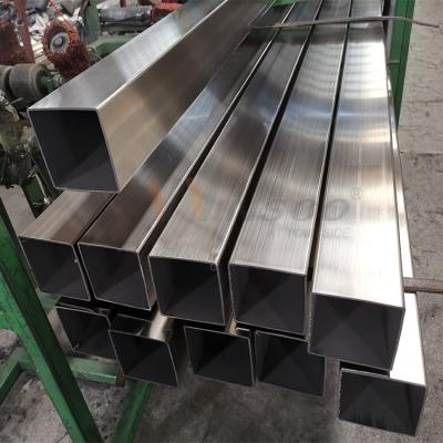 Cina SUS 201 304 316 Specchio satinato Finalizzato tubo saldatura inossidabile spessore 0,7 mm-3,5 mm tubo quadrato in acciaio inossidabile 40 mmx40 mm in vendita