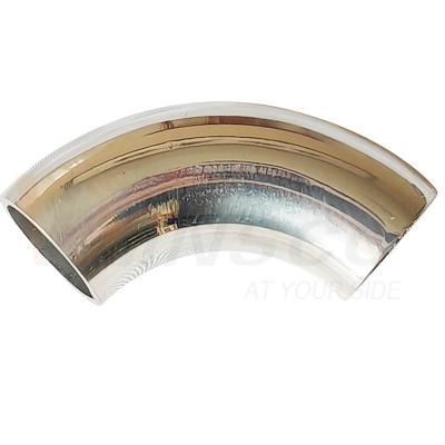 Cina Mirror Satin Surface 55mm Arc Length 12.7mm OD AISI 201 304 316 Stainless Steel Elbow 1.2mm 1.5mm Thickness in vendita