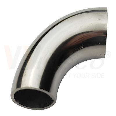 Cina 1.2mm 1.5mm Thickness 201 304 316 Grade Mirror Satin Surface 15.9mm OD Stainless Steel Handrail Elbow 55mm Arc Length in vendita