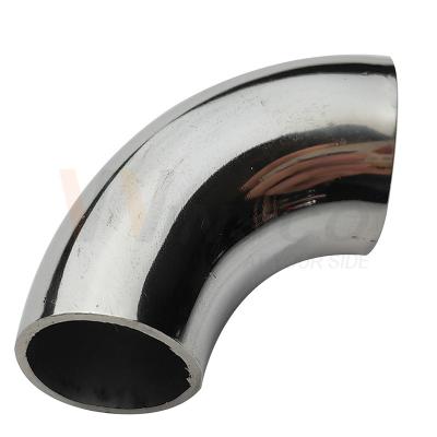 Cina 55mm Arc Length 19.1mm OD Stainless Steel Railing Elbow 201 304 316 Grade Inox Handrail Accessories in vendita