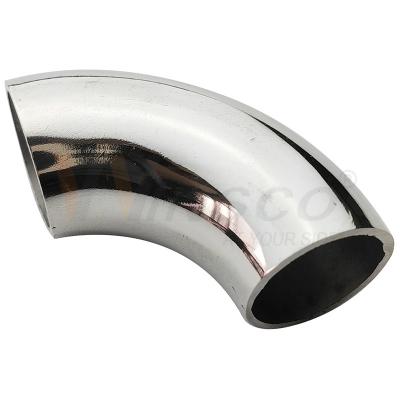 Cina 55mm Arc Length 19.1mm OD Stainless Steel Railing Elbow 201 304 316 Grade Inox Handrail Accessories in vendita