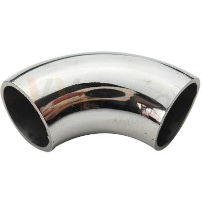 Cina 55mm Arc Length 19.1mm OD Stainless Steel Railing Elbow 201 304 316 Grade Inox Handrail Accessories in vendita
