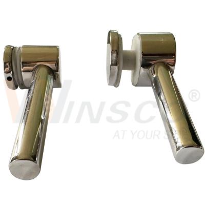 China SS 304 316 Mirror Satin 32mmx12.7mmx70mm Inox Glass Clip 1'' X 1/2'' Stainless Steel Glass Holder With Tube Te koop