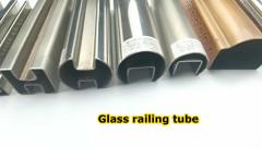 Stainless Steel Grooved Tube | Custom Special Shaped Slot Pipe for Stair Handrail Glass Railing