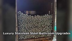 Luxury Stainless Steel Bathroom Pipe Modern Finish