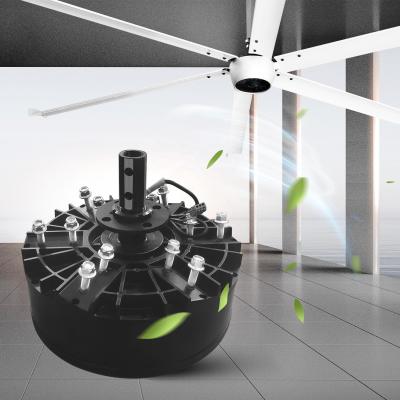 China 40dB Noise Level 6m 20ft 6 Blades HVLS Fans Industrial Large Ceiling Fan with Cooling Fan Motor for sale