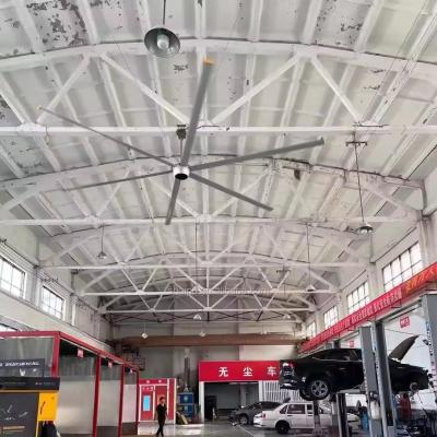 China Low Noise 3 Phase Fan Motor for Dairy Farm 12ft 10ft 8ft High Volume Large Ceiling Fan for sale