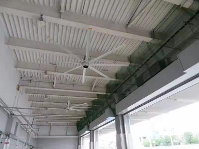 Cina AMCLING 220V 380V Ventilatore a flusso assiale 1500W Magnete permanente Ventilatore a soffitto HVLS sincrono in vendita