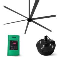 China Large Fan Germany Motor 6 Blades Energy Saving Big HVLS Fan BLDC Ceiling Fan Motor for sale