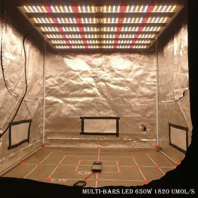 Cina RikoLite 650W 1820umol/S 6 barre di luci progressive della serra LED in vendita