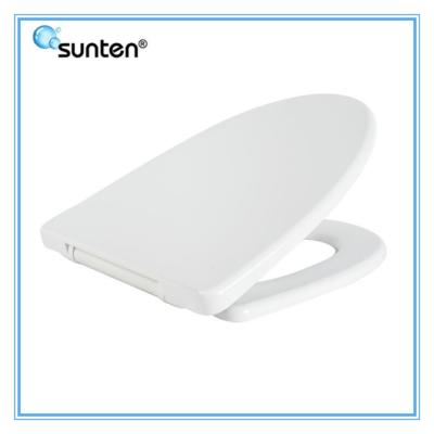 China Closed Front Urea Material Soft Close V Shape Toilet Seat for sale