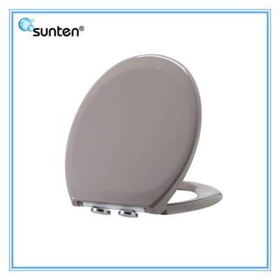 China Urea Material Soft Closing Grey Wall Hanging Toilet Seat Supplier for sale
