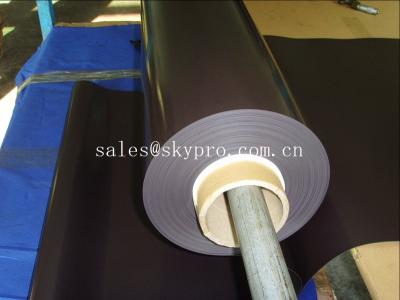 China 0.2-10mm thick black self adhesive magnetic rubber sheet Smooth Surface for sale