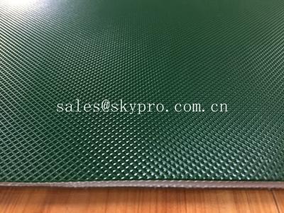 China Diamond plastic conveyor belt white / green / blue color ,  heavy or light weight for sale