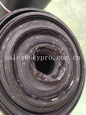 China High Density Rubber Sheet Roll With Cotton Insertion / Smooth Rubber Foam Sheet for sale