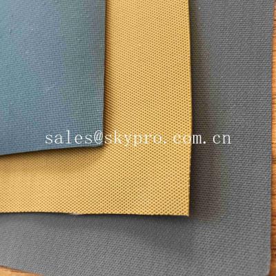 China Tan khaki Neoprene Fabric Roll , Hypalon Rubber Fabric for Boats with Matt Surface for sale
