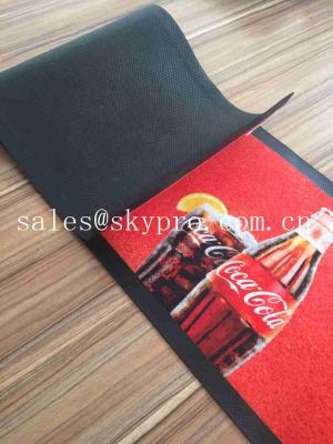China Colorful Molded Rubber Products Home Pub Bar Mat , Personalized Beer Drip Kitchen Rubber Mats for sale
