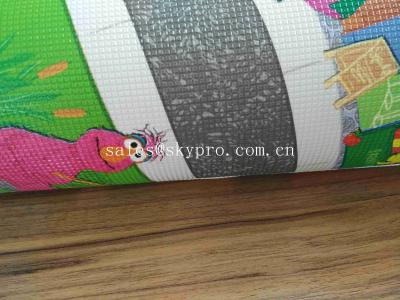 China Children Non - toxic Cartoon Printed Neoprene Fabric Roll EVA Foam Exercise Mats Play Mat for sale