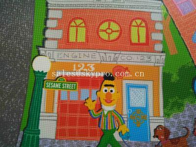 China Children Non - toxic Cartoon Printed Neoprene Fabric Roll EVA Foam Exercise Mats Play Mat for sale