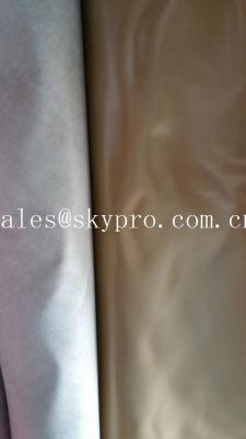 China Raw Synthetic Material PU Leather Embossed Logo for Garment Sofa Faux Rexine for sale