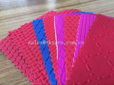China Customized Colorful Various Shape Neoprene Fabric 5mm OK Lycra Fabric Rubber Sheet with Mesh Fabric for sale