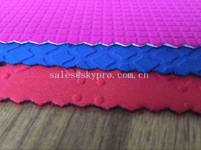 China Customized Colorful Various Shape Neoprene Fabric 5mm OK Lycra Fabric Rubber Sheet with Mesh Fabric for sale