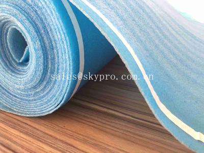 China Commercial Blue Silver Soundproof Underlay For Laminate Flooring , Excellent Moisture Protection for sale