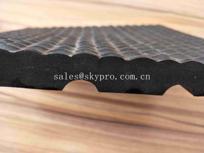 China 8mm-20mm Thickness Bubble Coin Interlocking Cow Horse Stable Rubber Mat Shock Absorption Rubber Mat for sale