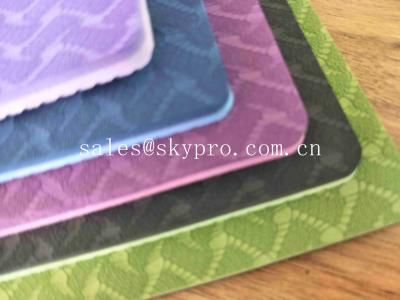 China No Smell Custom Print Double Layer EVA Foam Sheet Eco Anti Slip TPE Yoga Mat Colorful for sale