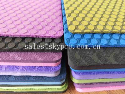 China No Smell Custom Print Double Layer EVA Foam Sheet Eco Anti Slip TPE Yoga Mat Colorful for sale